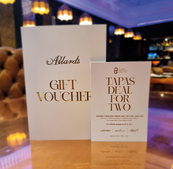 Tapas Deal For Two Voucher - Allard's